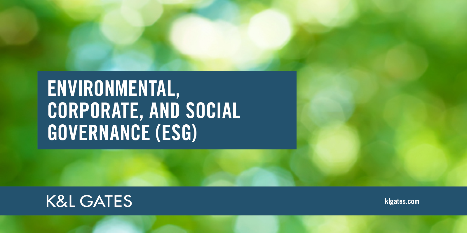 ESG Policy Update–Australia | HUB | K&L Gates